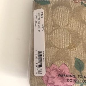 Coach | Bags | New Coach Prairie Rose Canvas Zip Wallet Wristlet | Poshmark